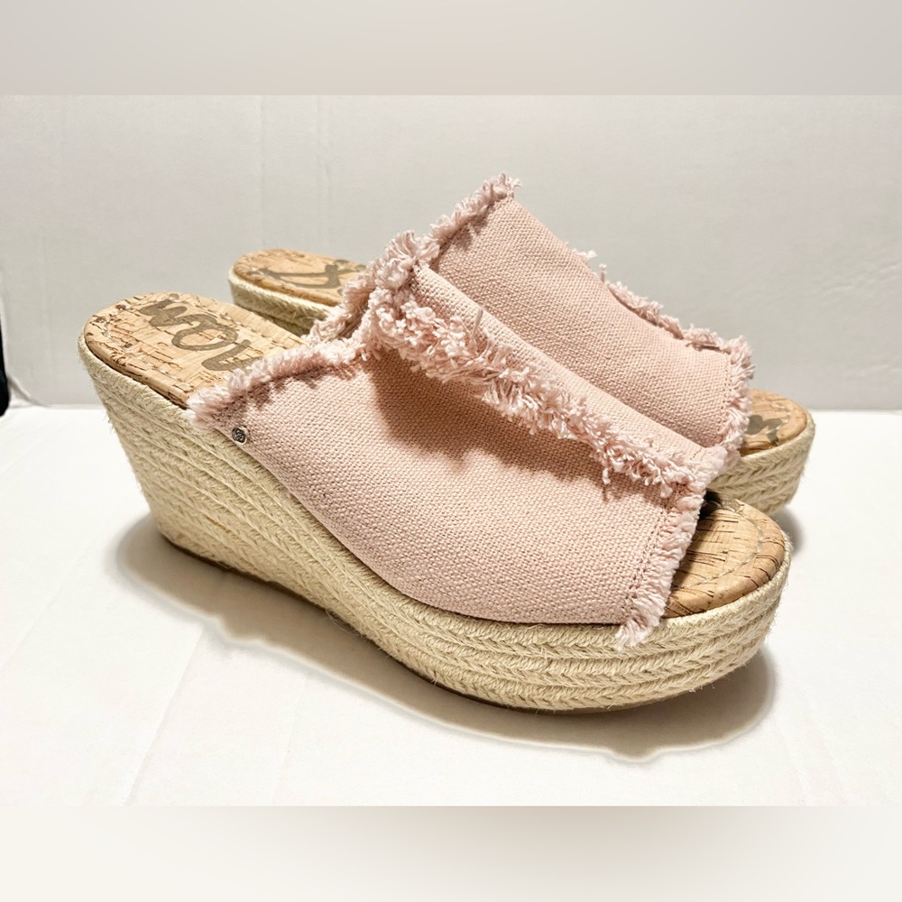 Sam Edelman Fringe Espadrille Wedge Sandals Slides Si… - Gem